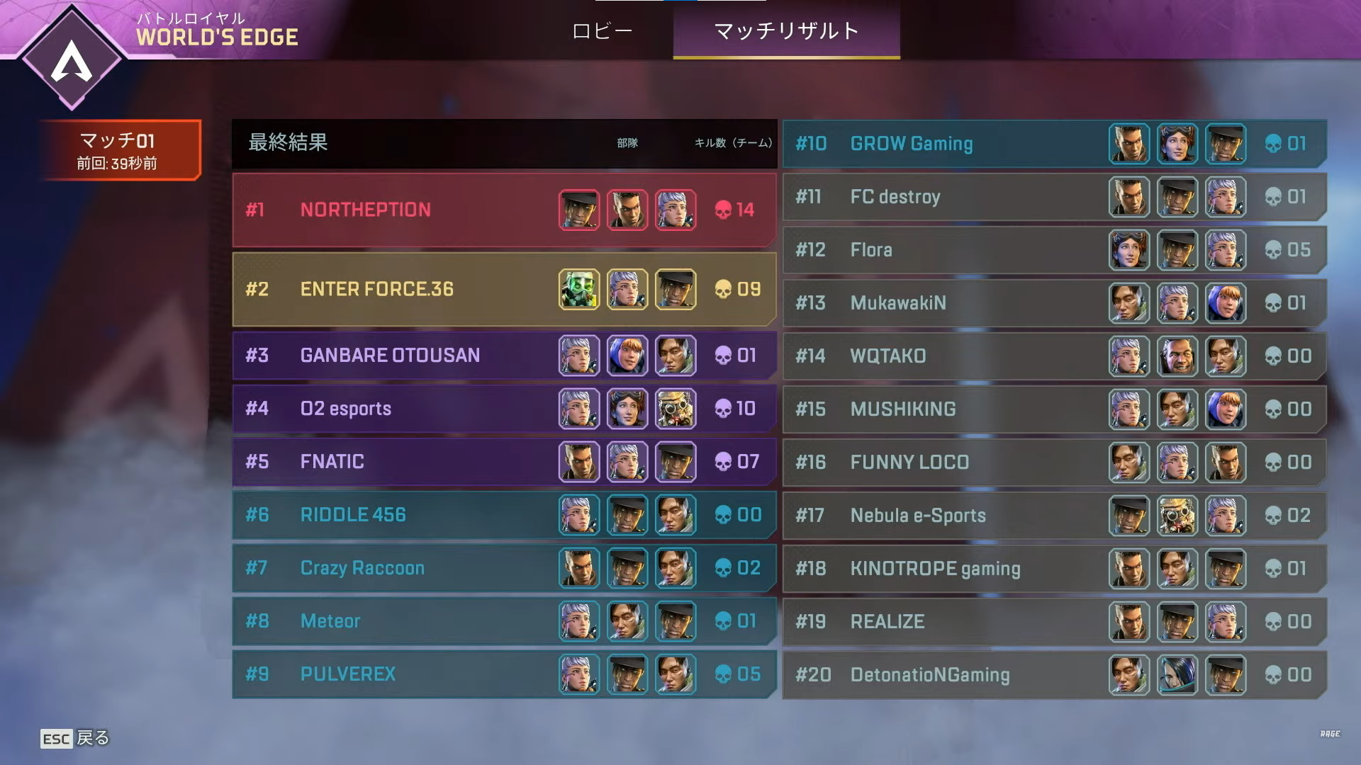 【APEX】ALGSプロリーグ Split1 Week5 ハイライト記事 - eスポーツニュースジャパン 「eスポ」