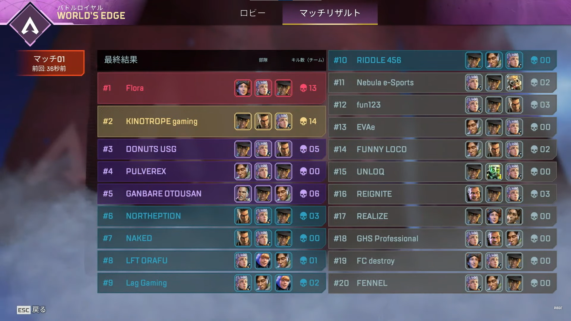 【APEX】ALGSプロリーグ Split1 Week5 ハイライト記事 - eスポーツニュースジャパン 「eスポ」