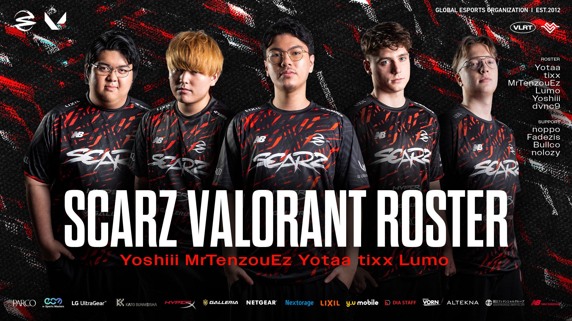 【NEWS】SCARZが『VALORANT』部門の新規ロースター発表。”tixx”選手＆”Yotaa”選手が新たに加入 - eスポーツニュース ...
